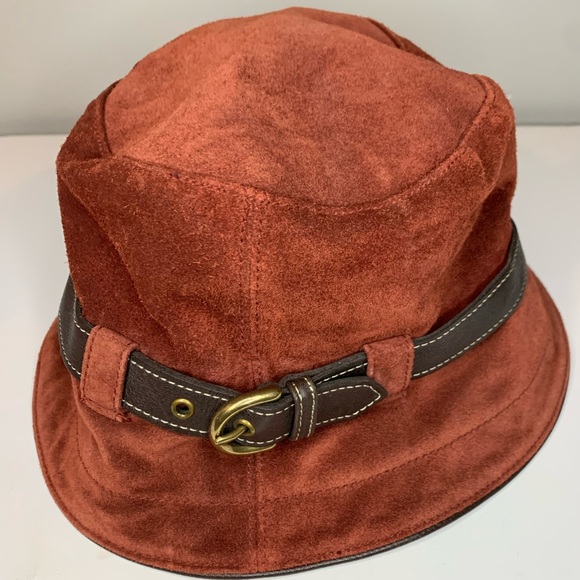 Coach | Accessories | Coach Suede Leather Bucket Hat | Poshmark